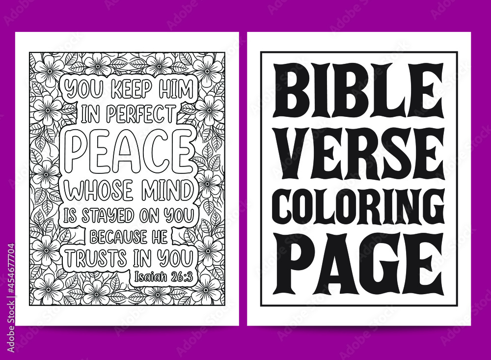 Bible Verse Coloring Pages, Christian Lettering coloring page for ...