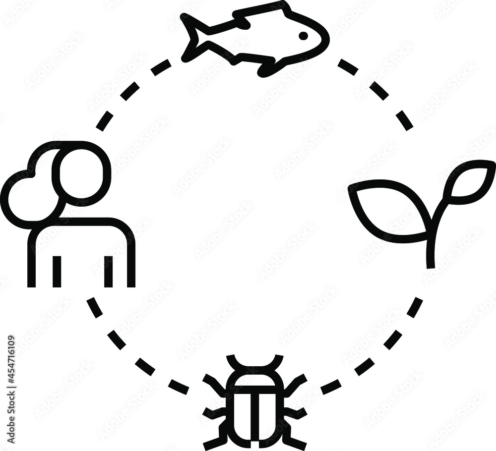 Biodiversity icon Stock Vector | Adobe Stock
