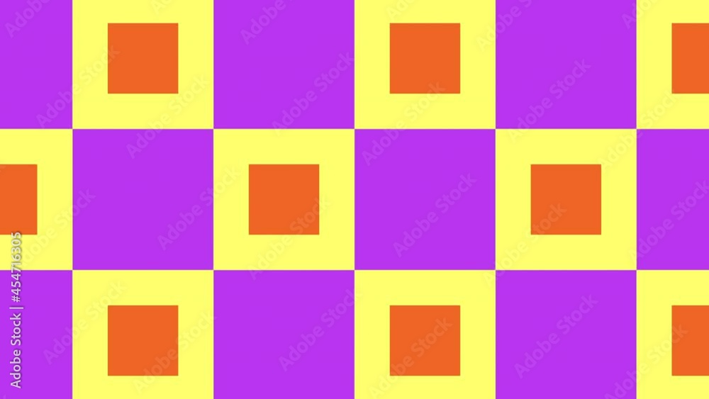 Mosaic of geometric animated tiles in a classic flat design. Seamless ...