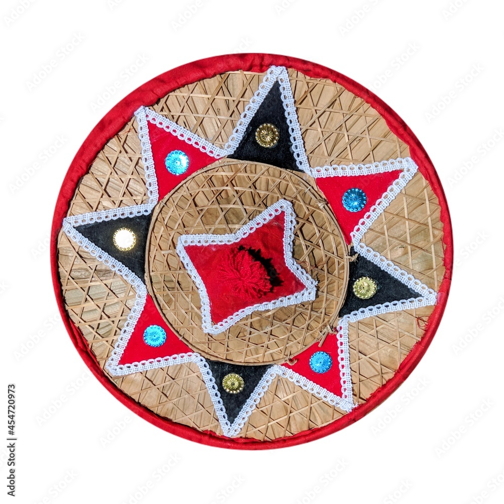 The jaapi is a traditional conical hat from Assam, India which is made ...