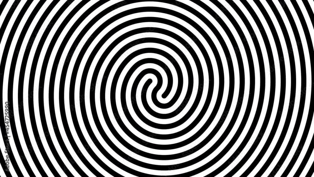 Motion graphic video animation. Hypno swirl spiral. Hypnosis vector ...