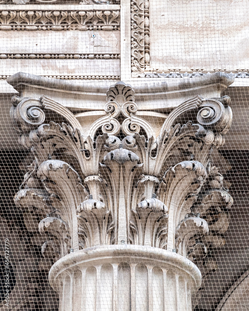 Colonial stone neo-classical column Stock Photo | Adobe Stock