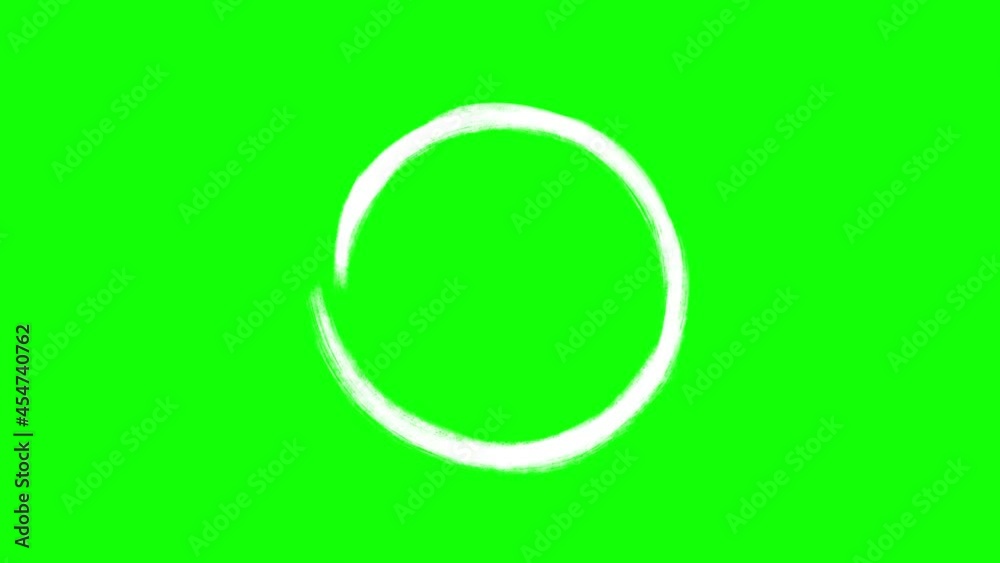 Animated Hand Drawn scribble Element for a title on the green screen ...