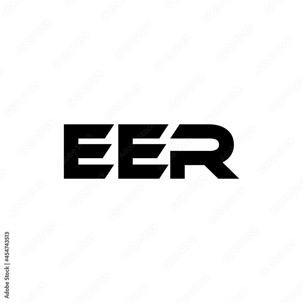 EER letter logo design with white background in illustrator, vector ...