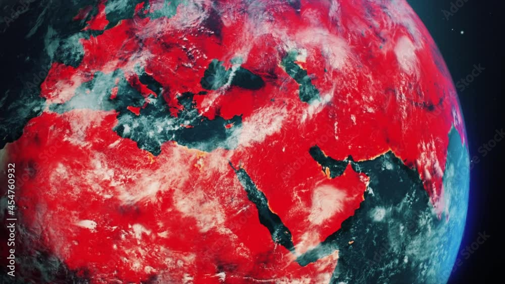 Coronavirus COVID-19 pandemic world map with orange pinpoints of ...