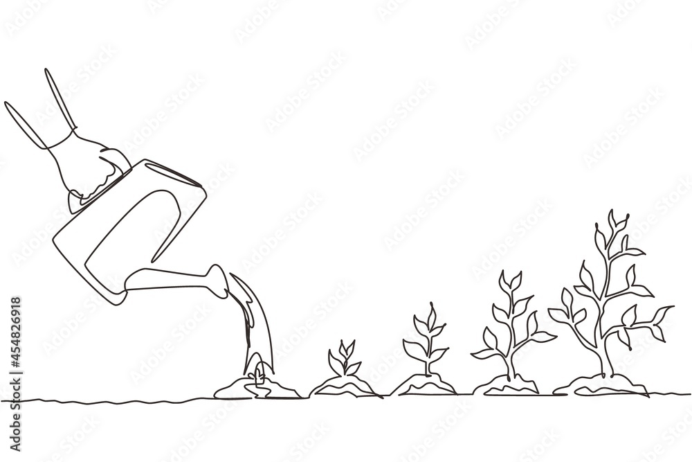 Watering Plants Drawing