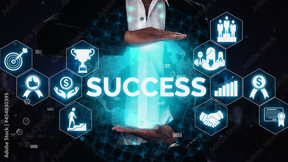 Achievement and Business Goal Success conceptual - Creative business ...