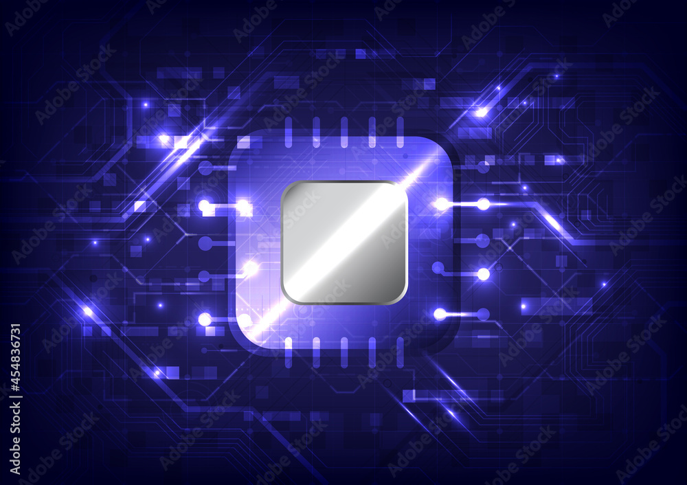 Abstract hi-tech background. Virtual reality high technology. Circuit ...
