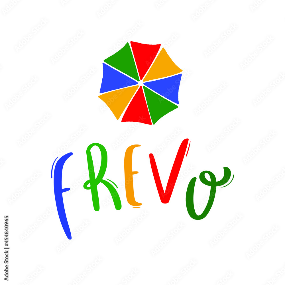 Vetor de Frevo. Brazilian tradicional music in portuguese Hand ...