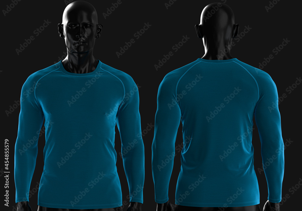Rash guard mockup on a darker background Stock Illustration | Adobe Stock