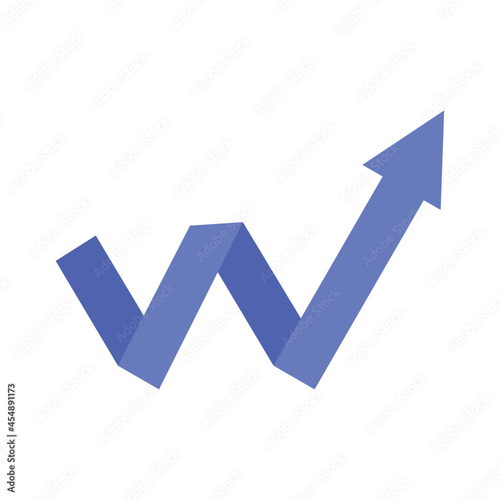 infographic increase arrow Stock Vector | Adobe Stock