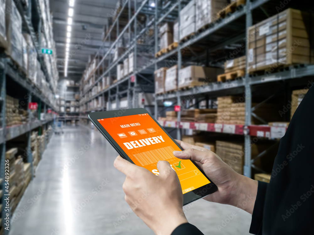 Warehouse management innovative software in computer for real time ...