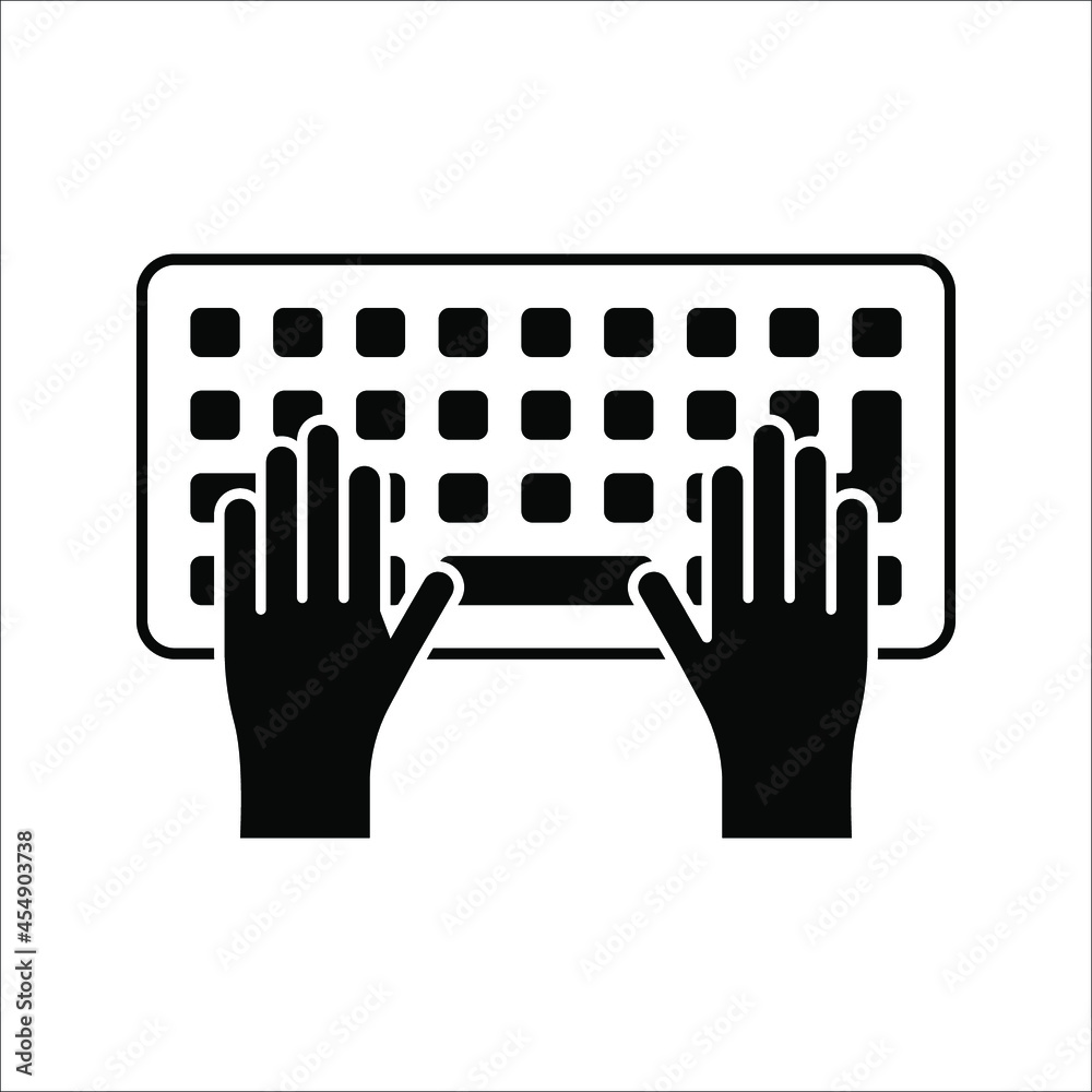 Typing Hands Icon