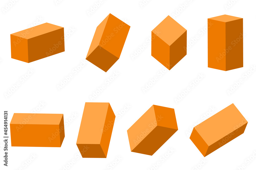 Realistic 3D color basic shapes. Solid colored geometric forms ...