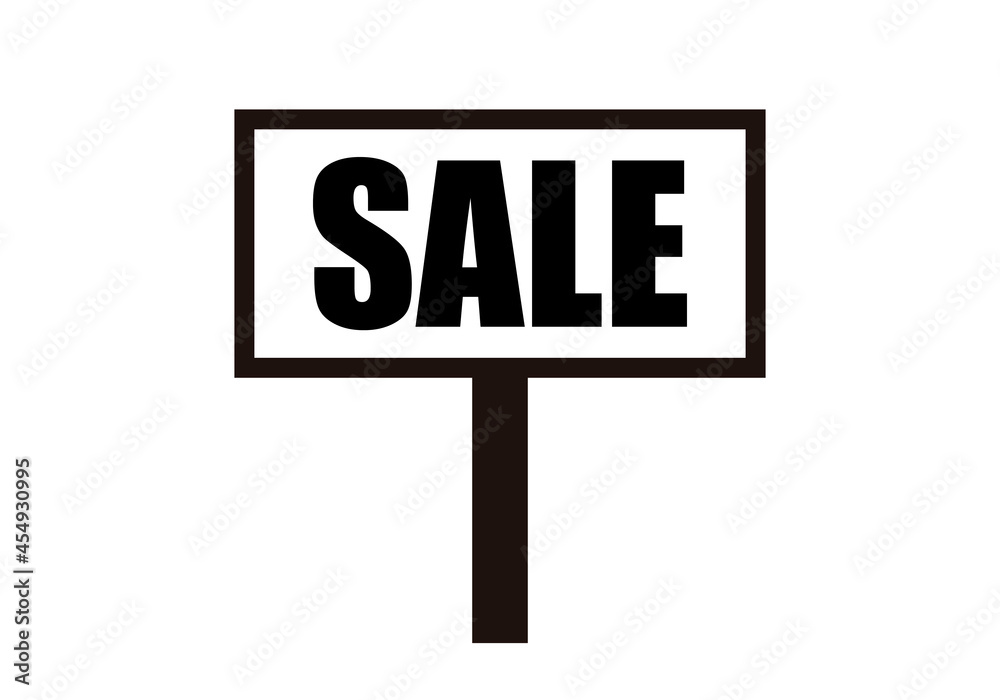 Icono de cartel de se vende en fondo blanco. Stock Vector | Adobe Stock