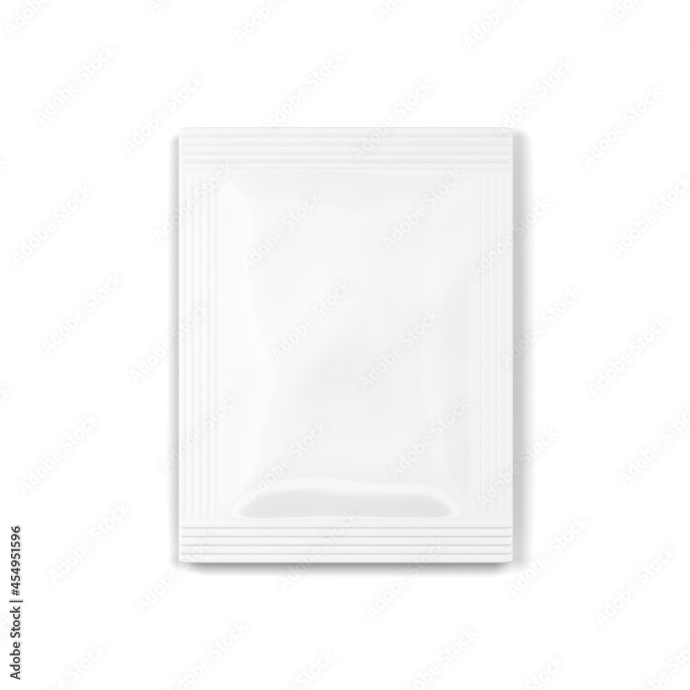 Blank sachet packaging mockup Stock Illustration | Adobe Stock