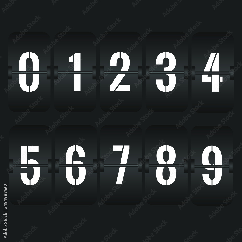 Countdown clock counter timer. Vector icon on white background ...