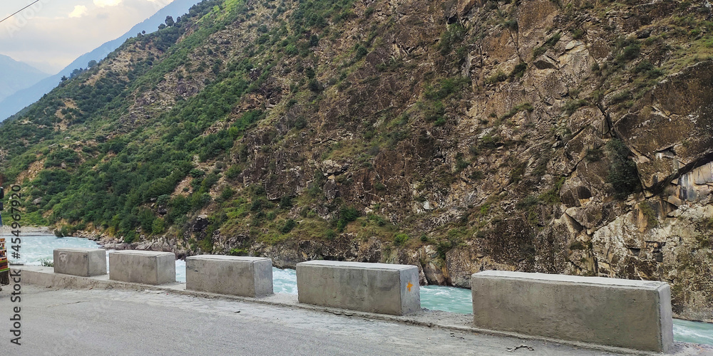 beautiful swat valley Pakistan mountains with green trees and grass ...