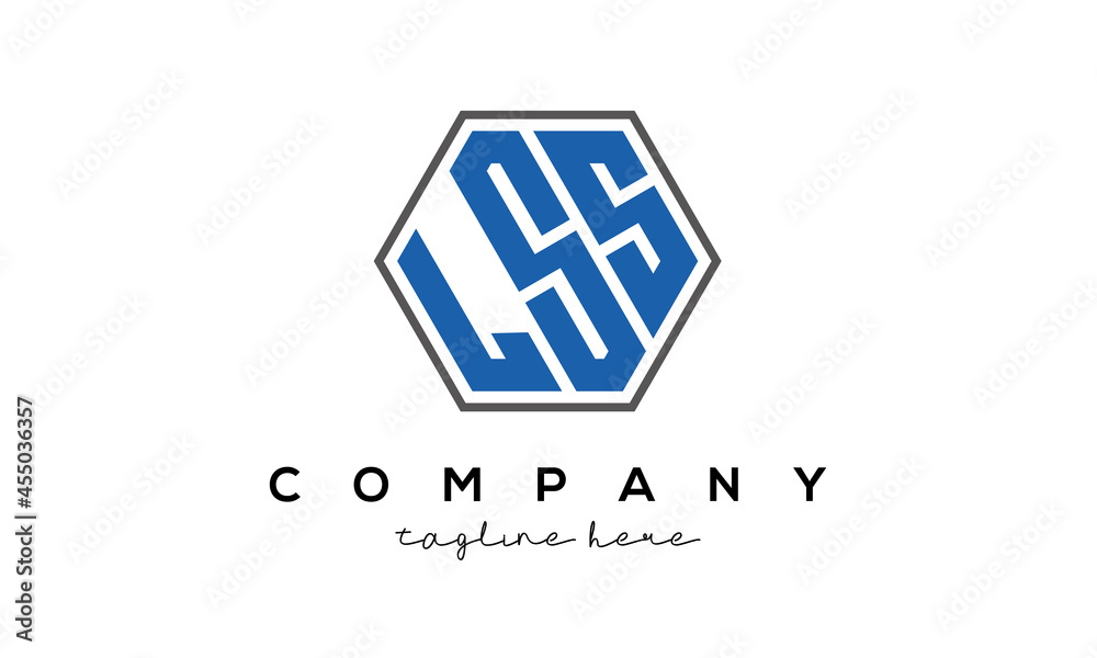 letters LSS creative polygon logo victor template Stock Vector | Adobe ...