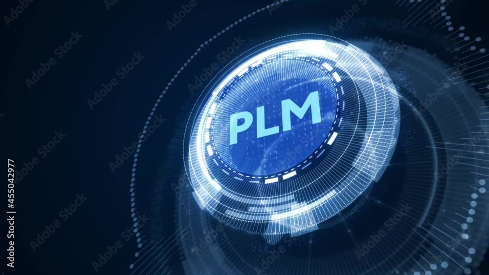 PLM Product lifecycle management system technology concept. Technology ...
