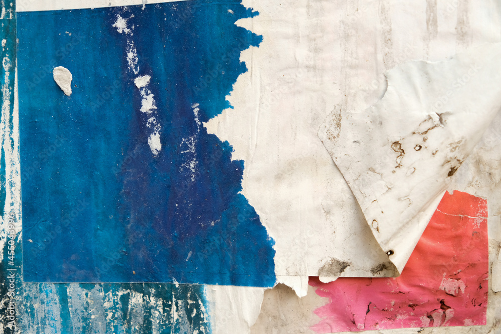 Torn poster background. Ripped paper texture. Stock Photo | Adobe Stock