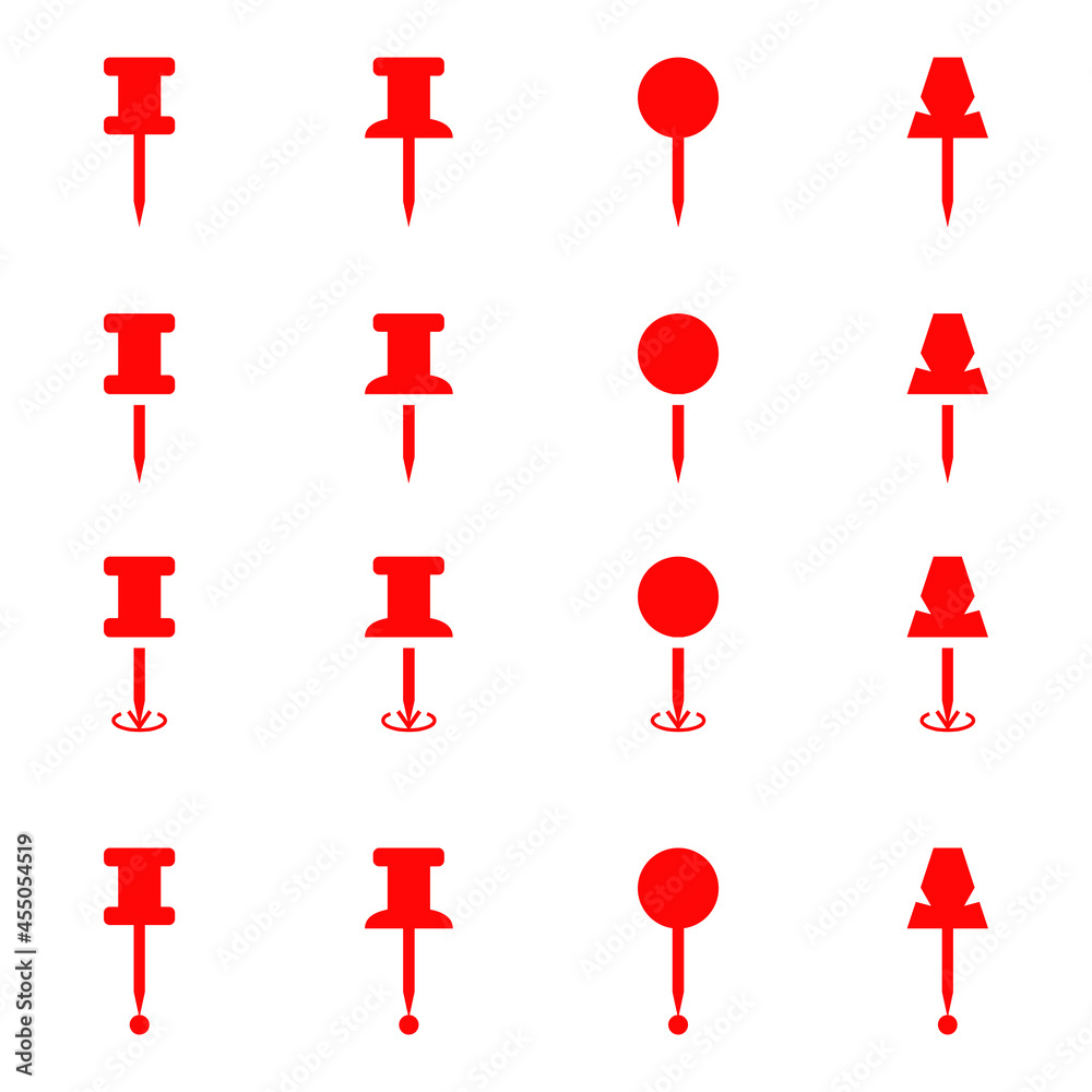 location pin mega colleciton. Point of location. Pin Location icons Set ...