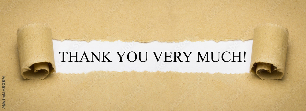 Thank you very much! Stock Photo | Adobe Stock