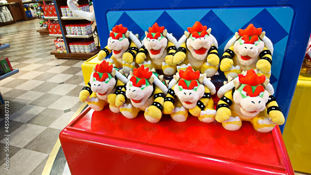 OSAKA, JAPAN - Apr 10, 2021 : Super Mario brothers goods store at the ...