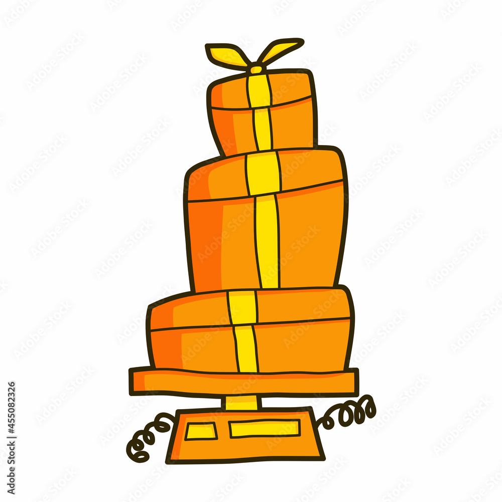 overweight scales with package vector illustration icon design template ...