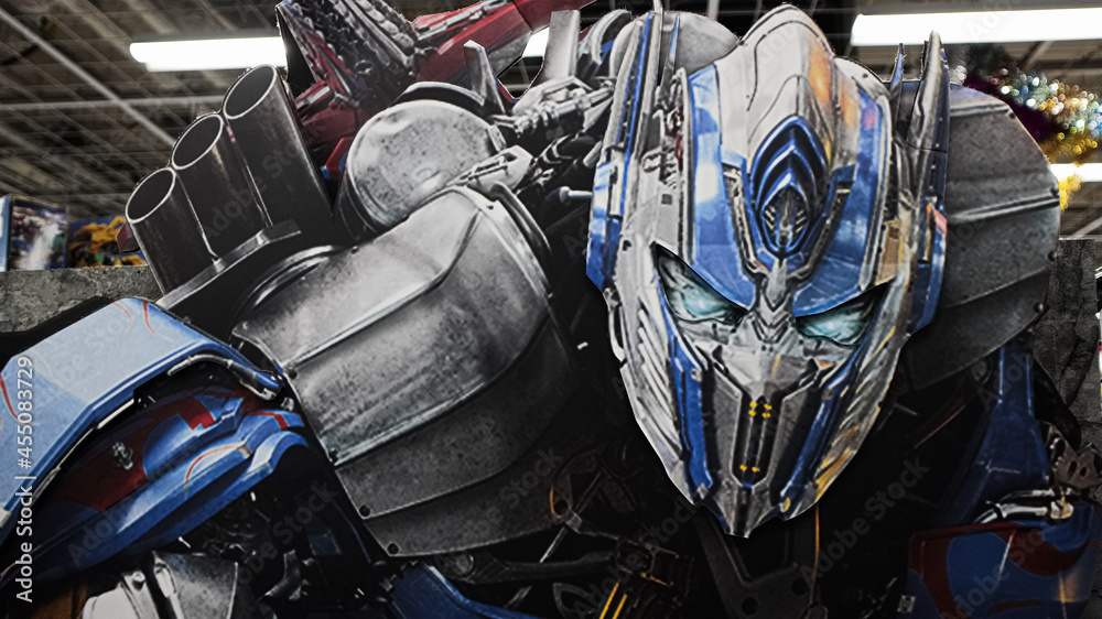 Osaka,Japan - Nov 25, 2019 : Close up of Optimus Prime robot from ...