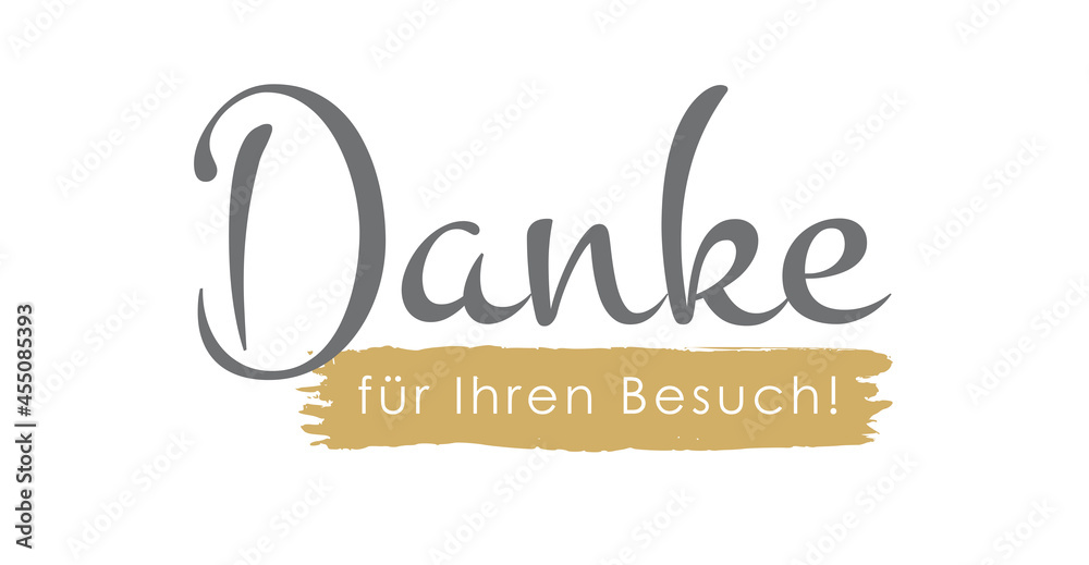 Danke für Ihren Besuch! Stock Vector | Adobe Stock