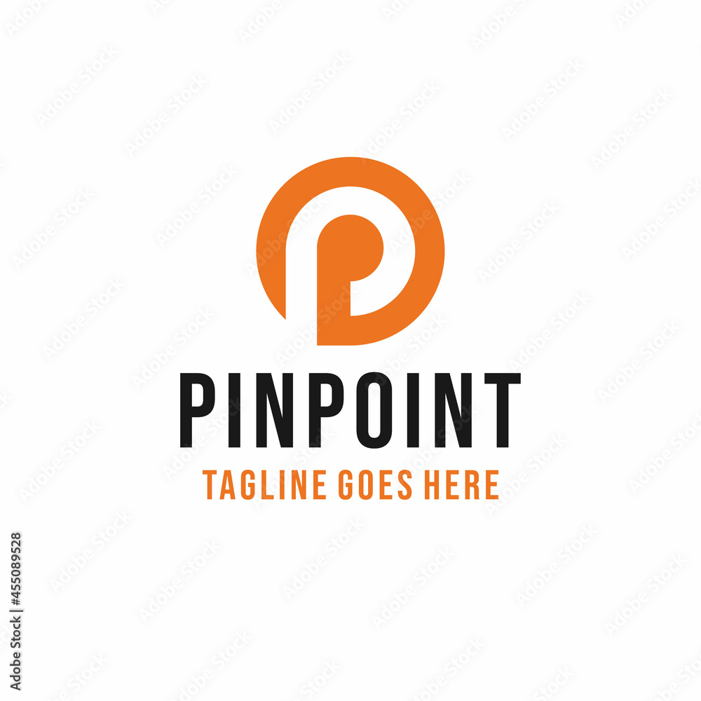 pinpoint Technology Logo emblem Icon. navigation travel Vector Modern ...
