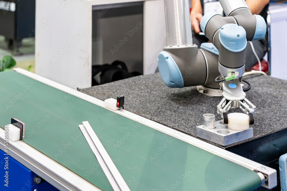 smart robot with grip carry workpiece pick and place to automation ...