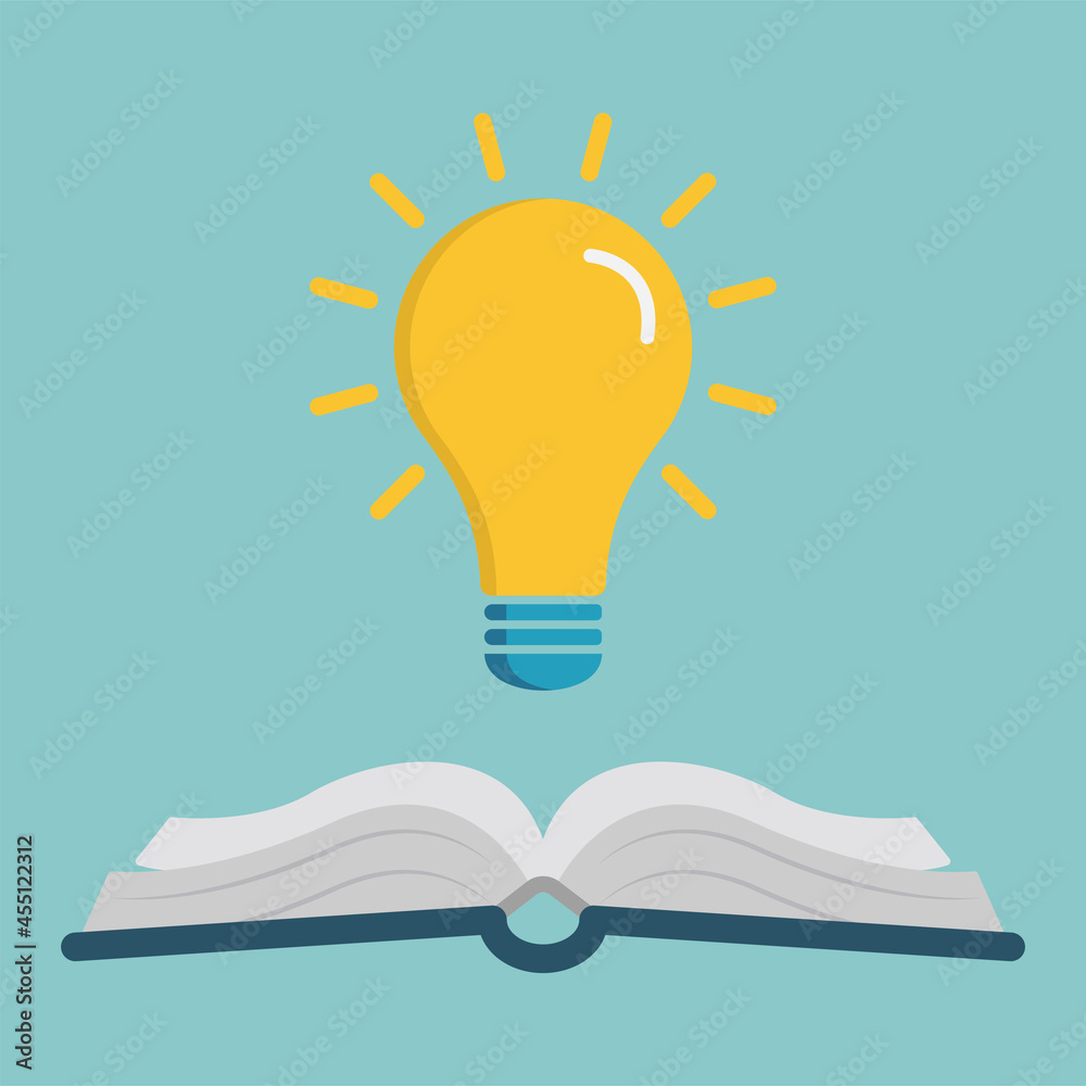 Lamp Of Knowledge Logo With Book