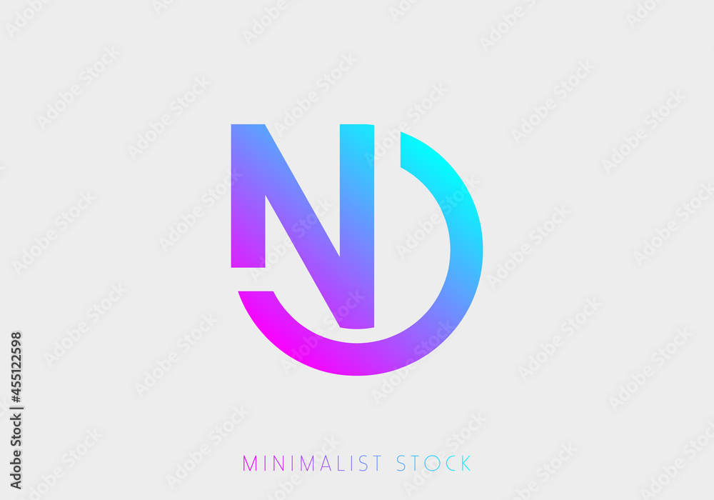 NO, ON, O, N Abstract Icon Logo Alphabet Monogram Illustration Initial ...