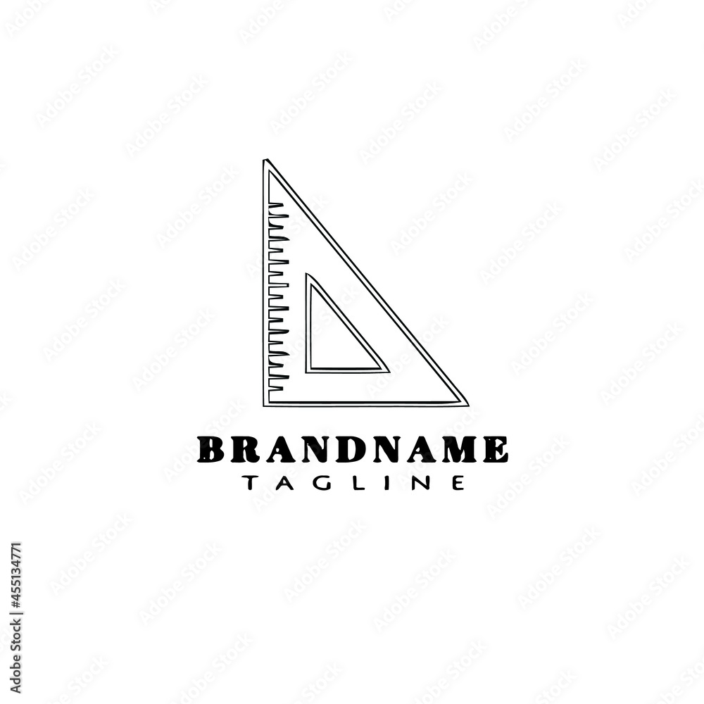 ruler logo icon design template vector illustration Stock Vector ...