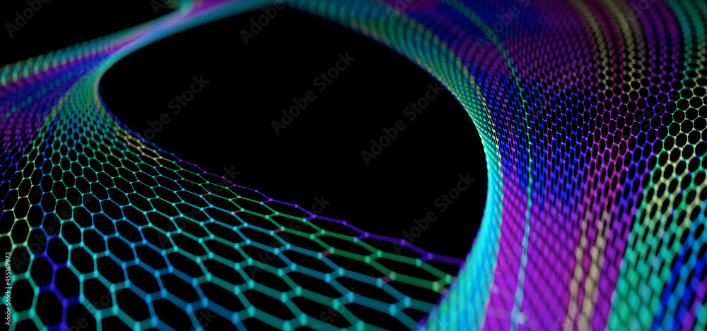 atomic structure of graphene, nanostructure of the two-dimensional ...