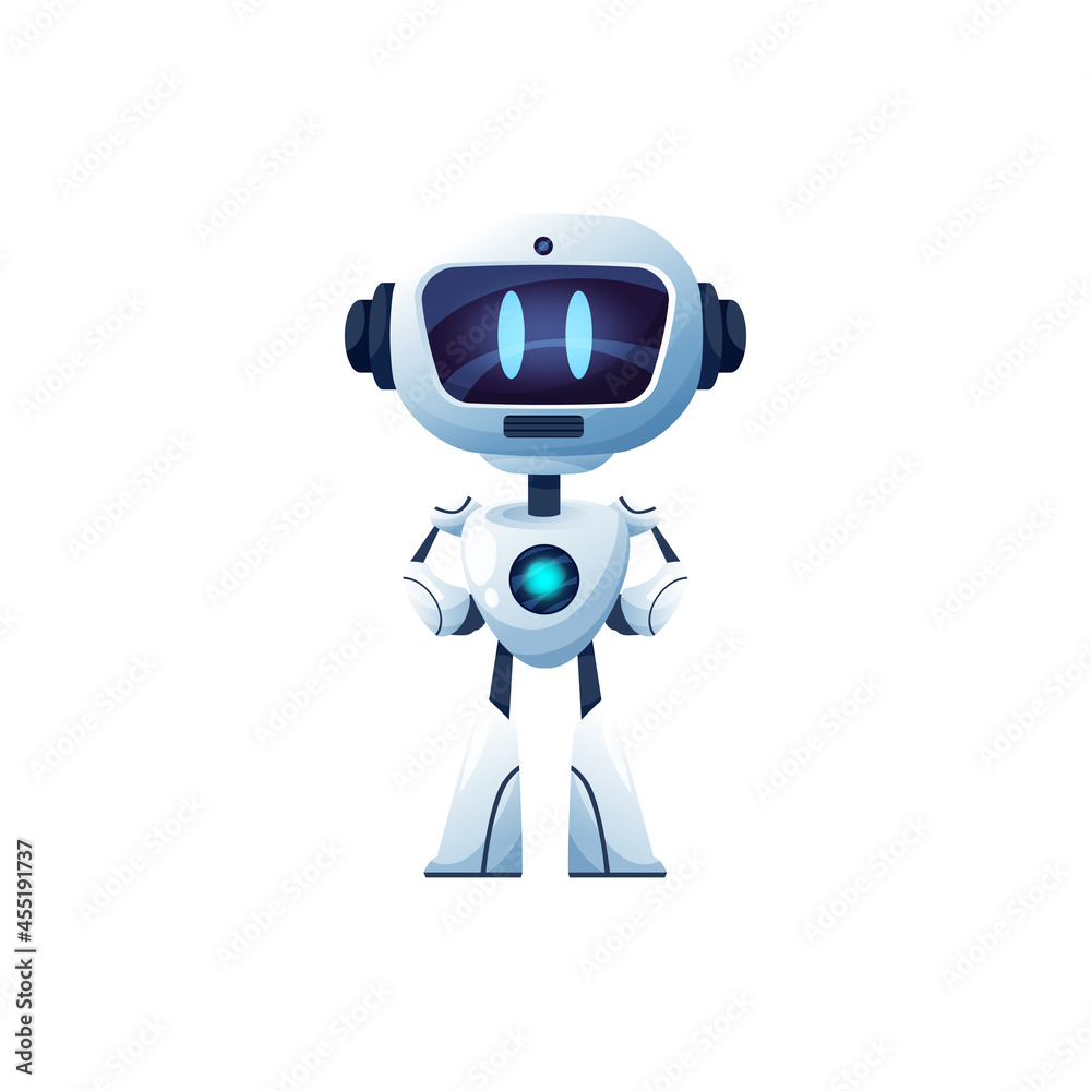 Cartoon robot vector cyborg, toy or bot character, artificial ... Cartoon robot vector cyborg, toy or bot character, artificial ...
