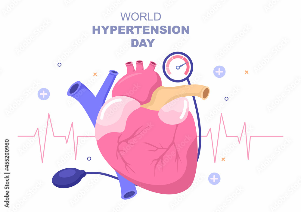 World Hypertension Day Vector illustration Commemorated Every May 17 to ...