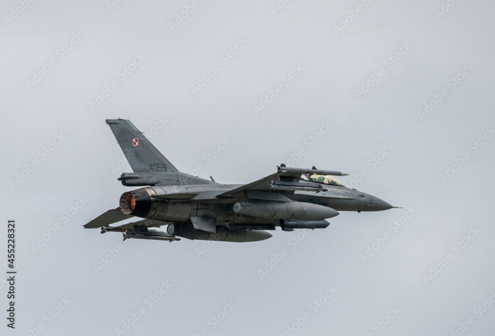 Lockheed Martin F -16c (Block 52 Advanced) Polish Air Force in flight ...