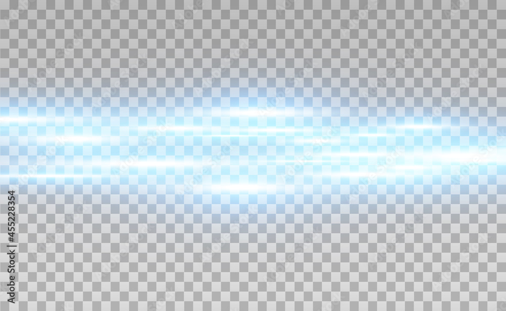 Glowing neon lines on a transparent background. Abstract digital design ...