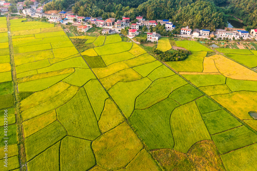 Beautiful rural scenery. Aerial photographs of Chinese rural landscapes ...