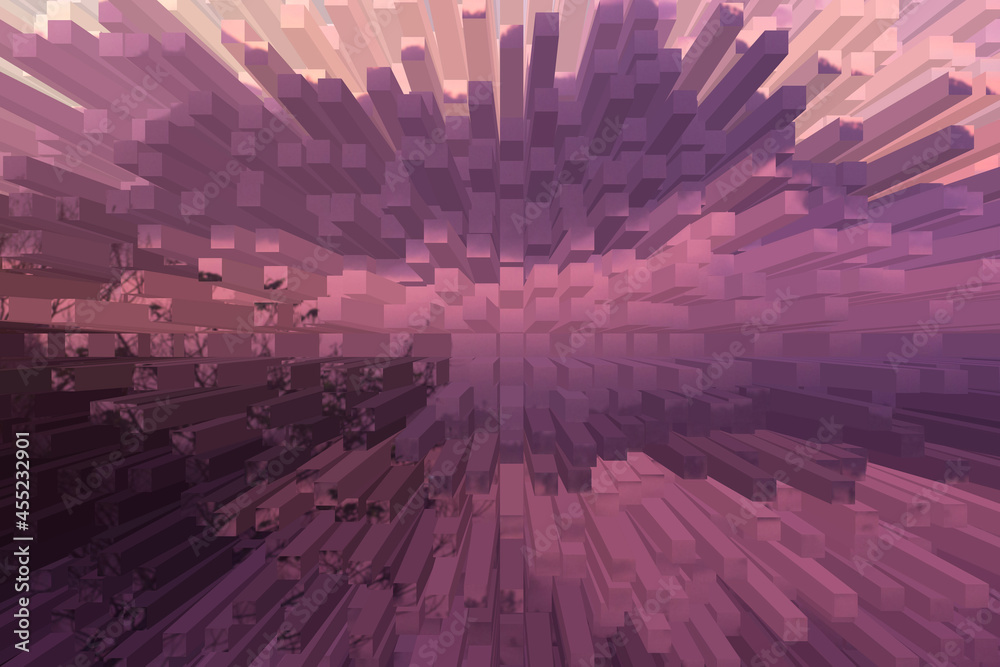 Abstract purple backgrounds. Spreading blocks shaped in pink and purple ...