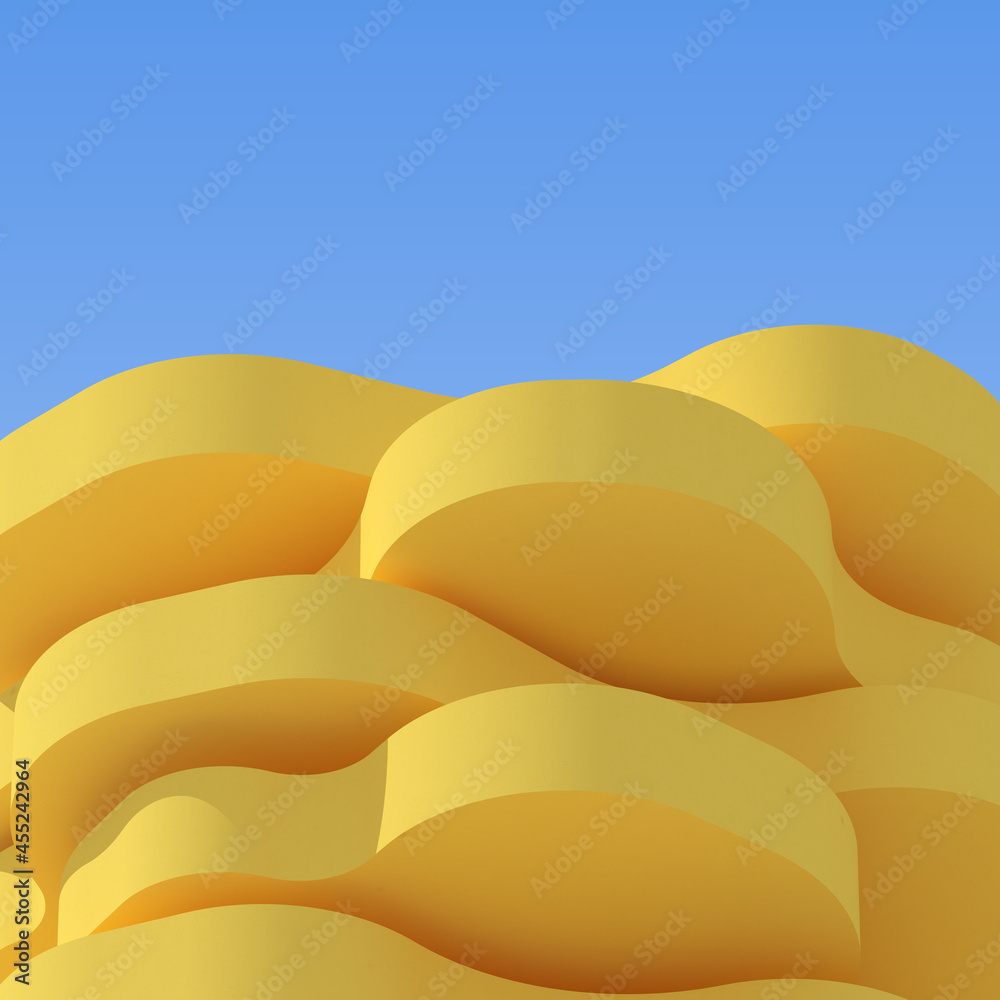 ภาพประกอบสต็อก Abstract yellow circular architecture, Concave and ...