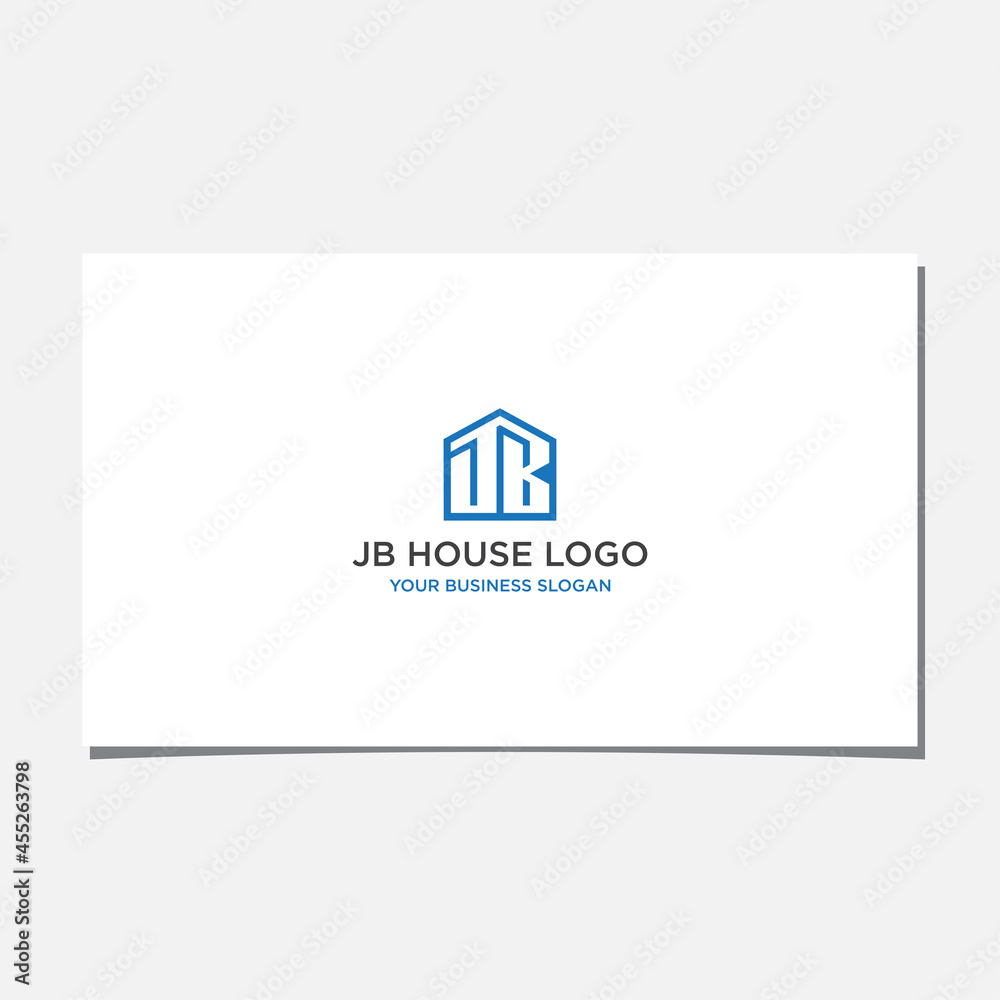 JB HOUSE LOGO DESIGN VECTOR Stock Vector | Adobe Stock