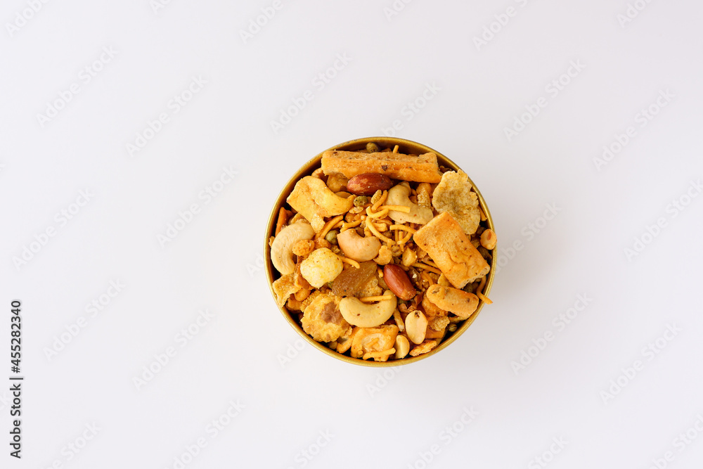 Chivda Bombay mix, chevdo, Poha Chivda Indian snack deep fried savory ...