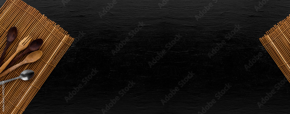 Dining table top view background Stock Photo | Adobe Stock