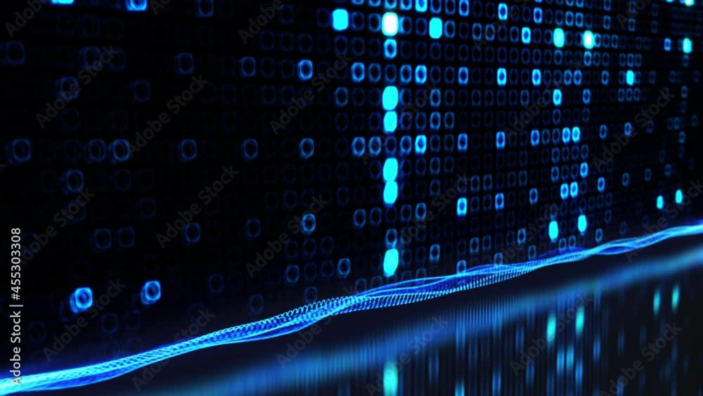 3D animation loop digital effect wall background 4k 3d seamless looping ...