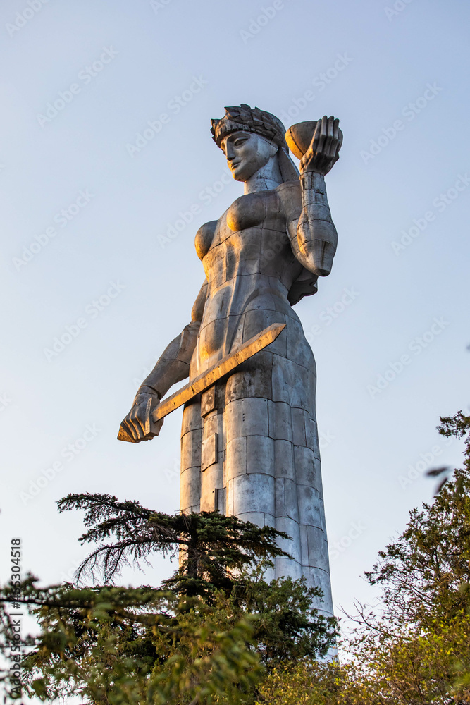 Mother of Georgia statue in Tbilisi tourist attraction and symbol of ...