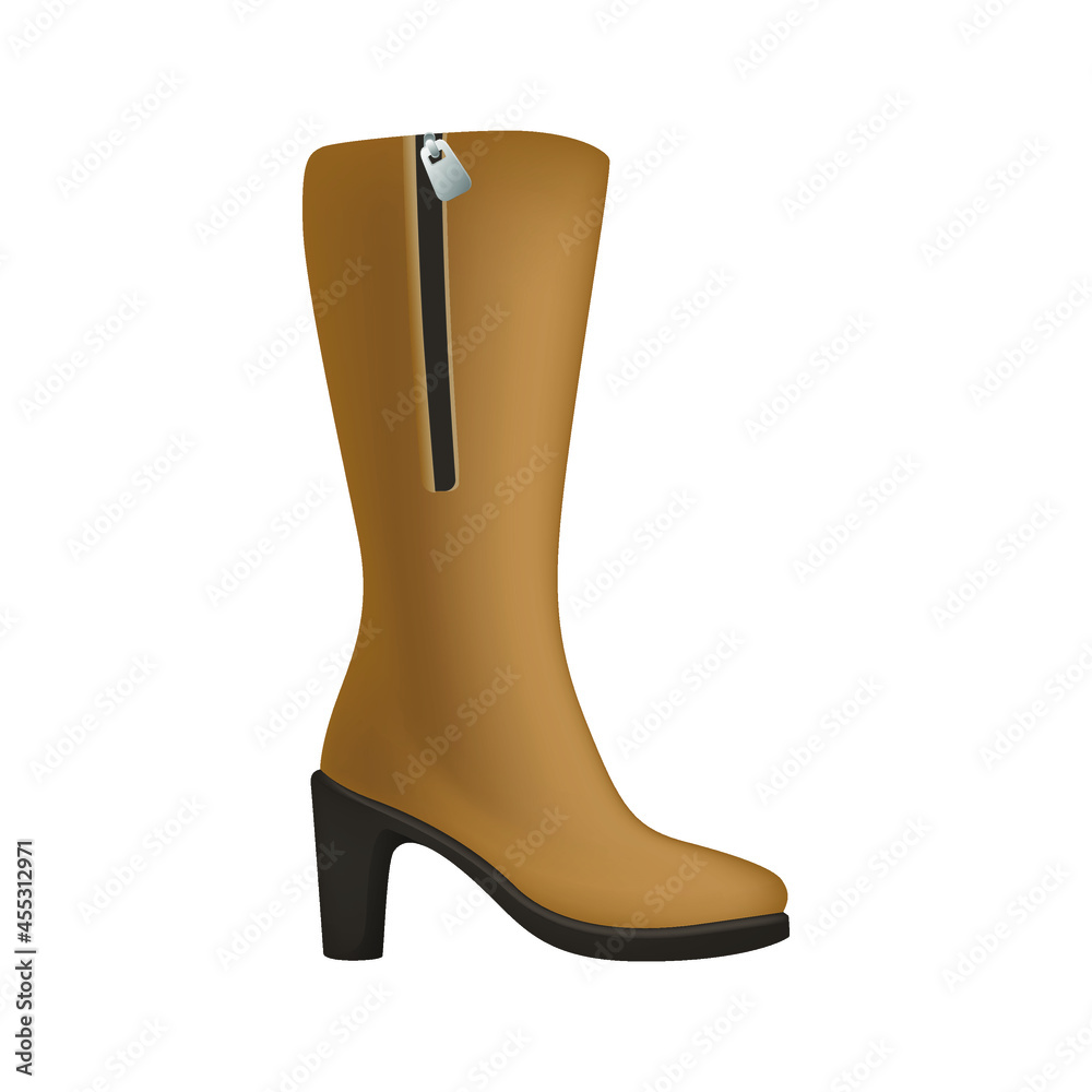 Woman’s Boot Emoji Icon Illustration Sign. Cowgirl Shoes Vector Symbol ...